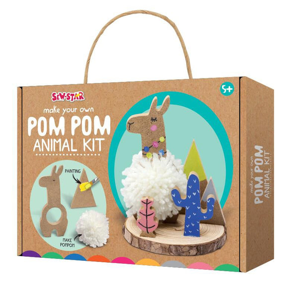 Mogtoy-Pom Pom Animal Kit Alpaca - 17290050 - Almuqahwi Library Company