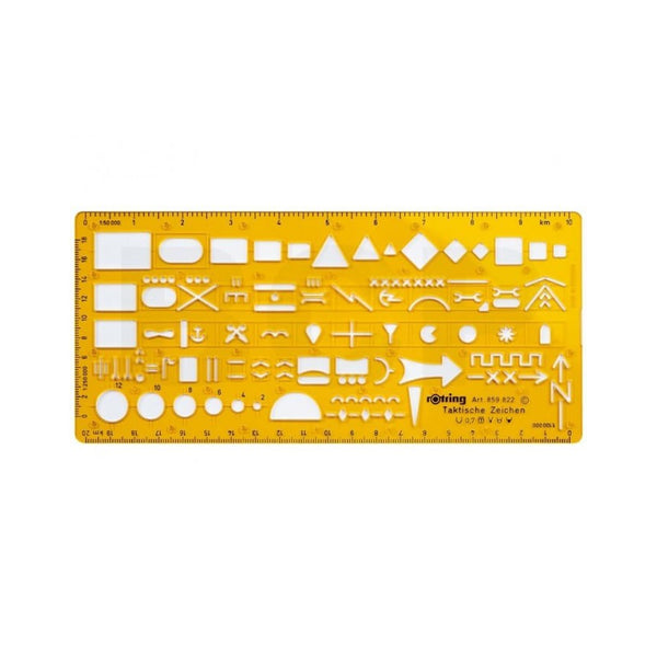 Rotring, Template Troop Symbols - 05340229 - Almuqahwi Library Company